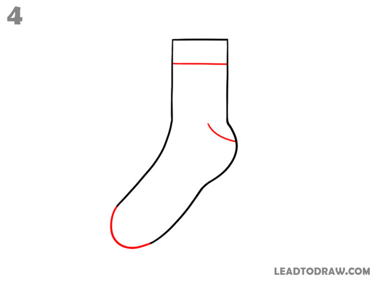 How to draw socks in an easy way